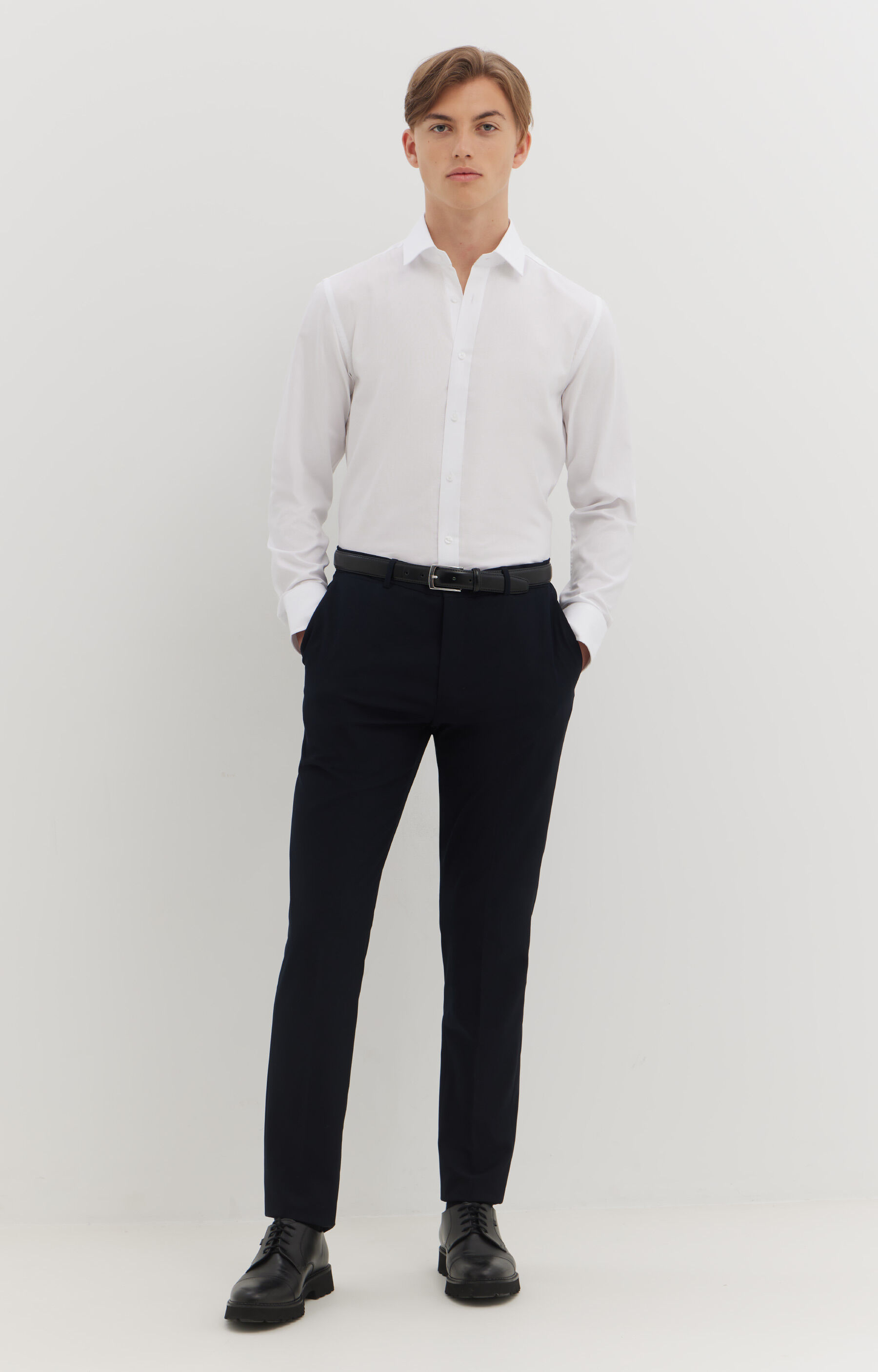 Biała koszula długi rękaw WÓLCZANKA | Wólczanka