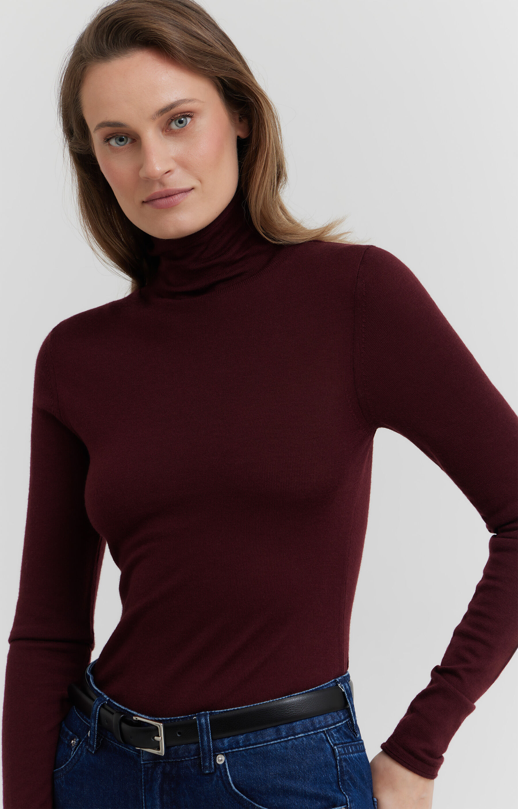 Bordowy golf WÓLCZANKA | Wólczanka