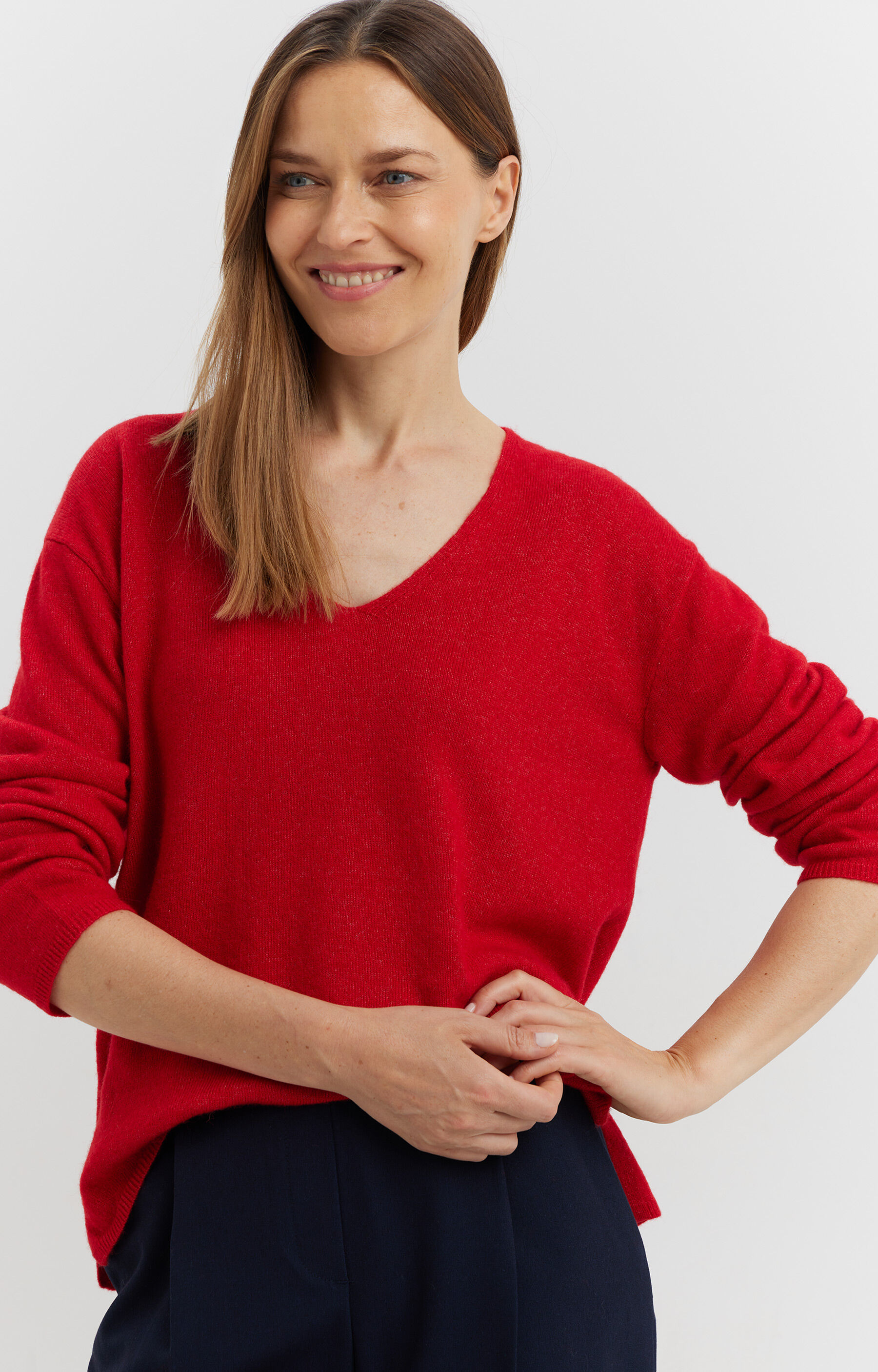 Czerwony sweter WÓLCZANKA | Wólczanka