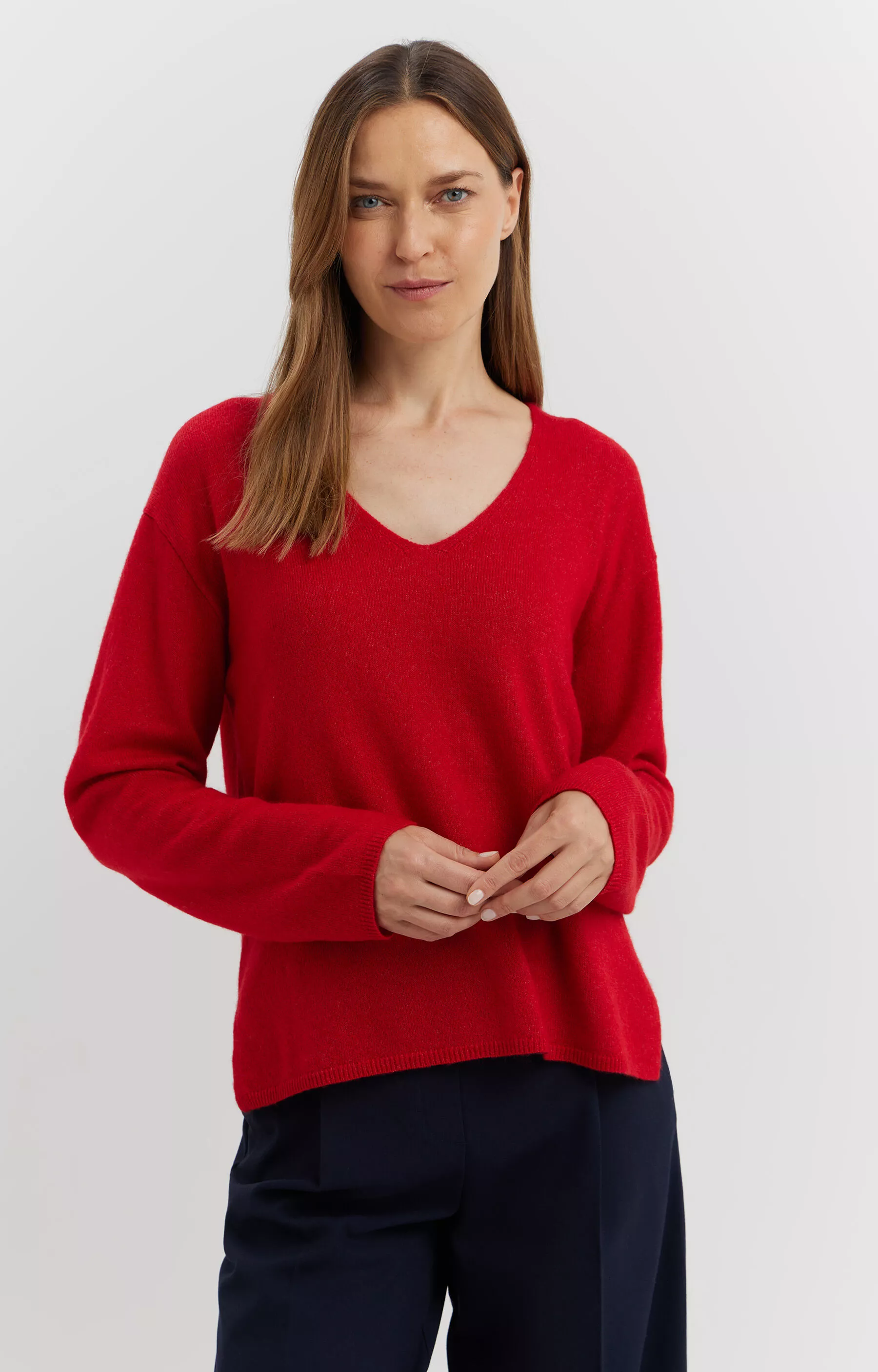 Czerwony sweter WÓLCZANKA | Wólczanka