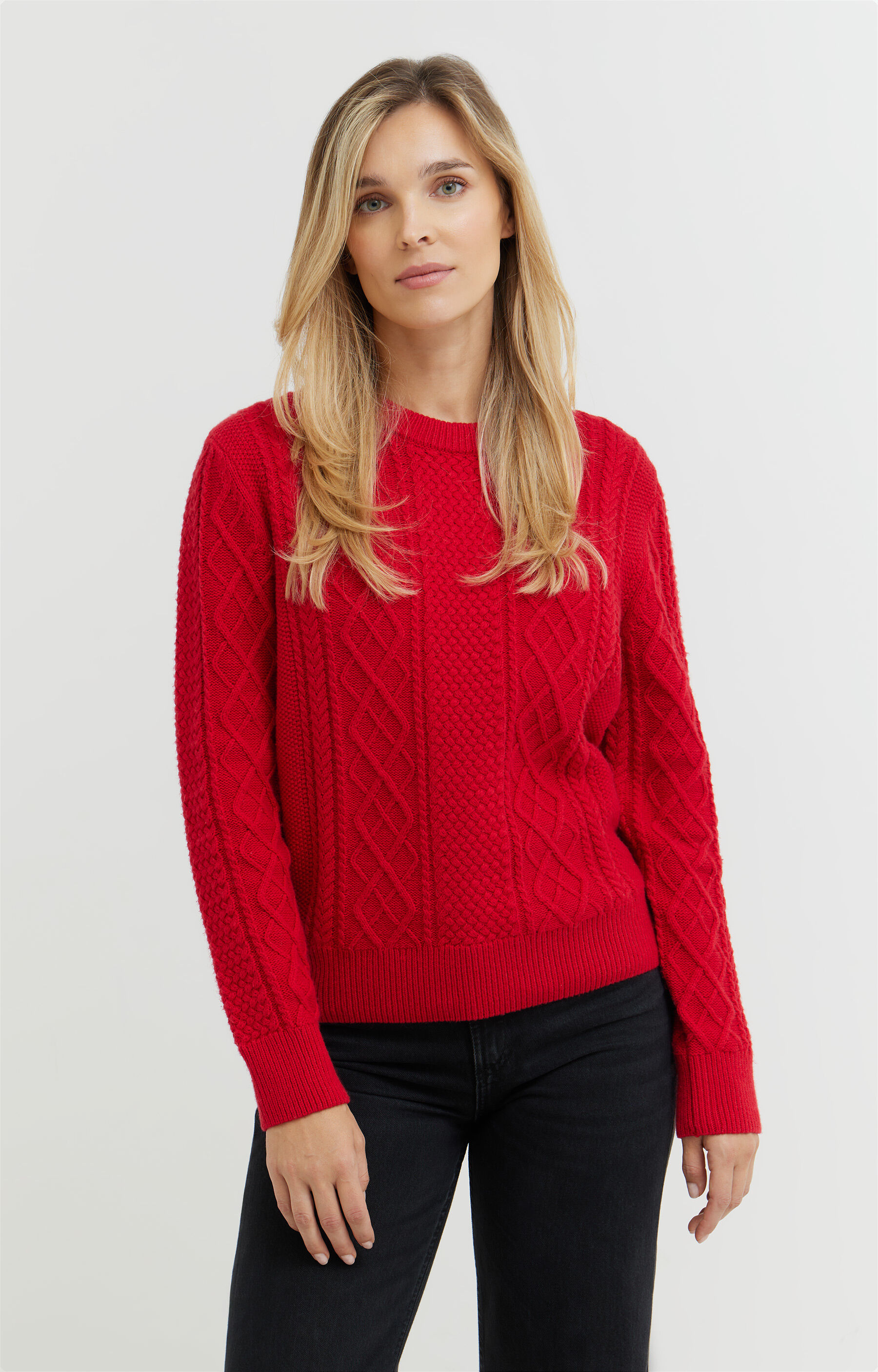 Czerwony sweter WÓLCZANKA | Wólczanka