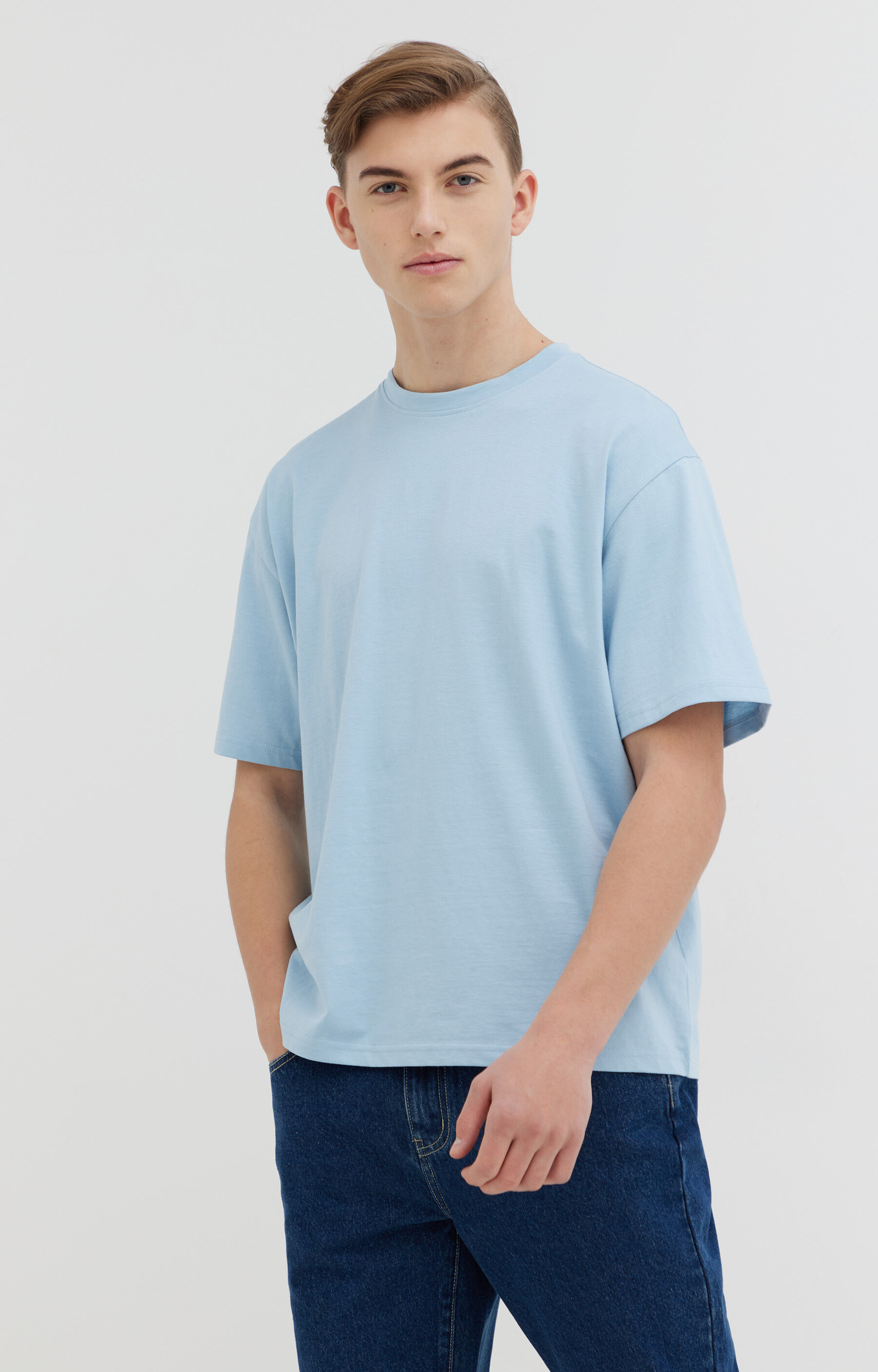 Jasnoniebieski t-shirt | Wólczanka