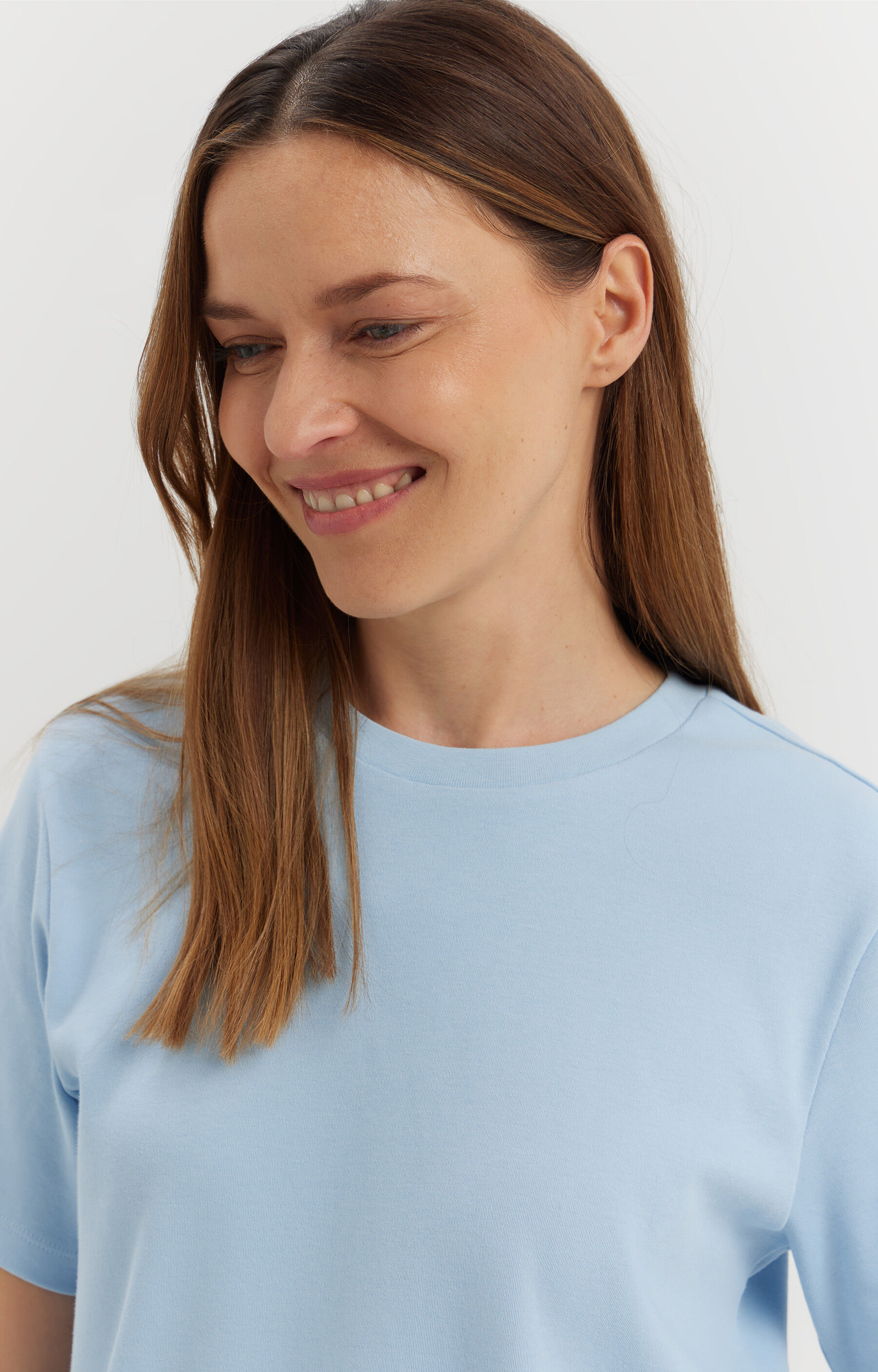Jasnoniebieski t-shirt WÓLCZANKA | Wólczanka