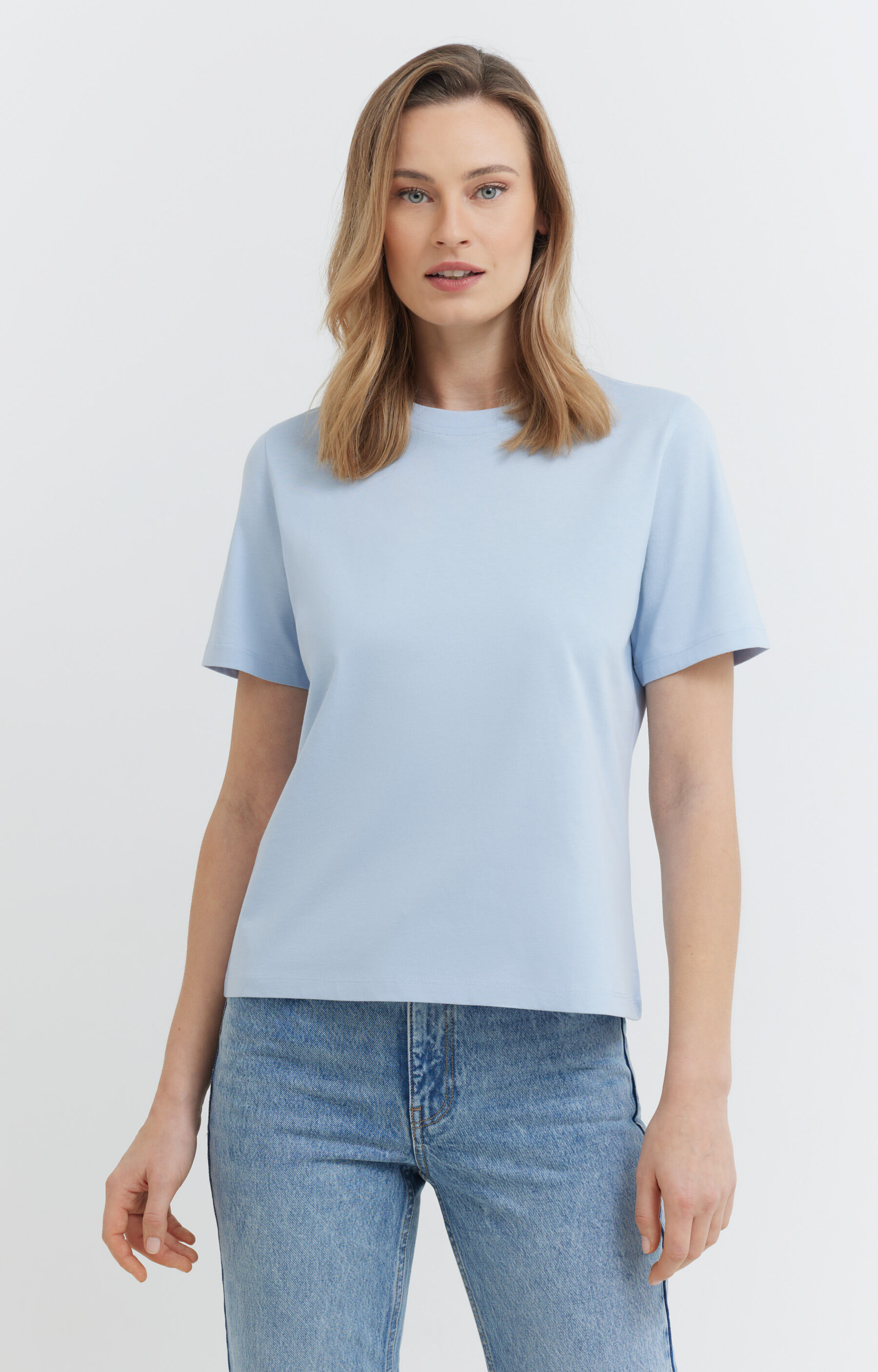 Jasnoniebieski t-shirt WÓLCZANKA | Wólczanka