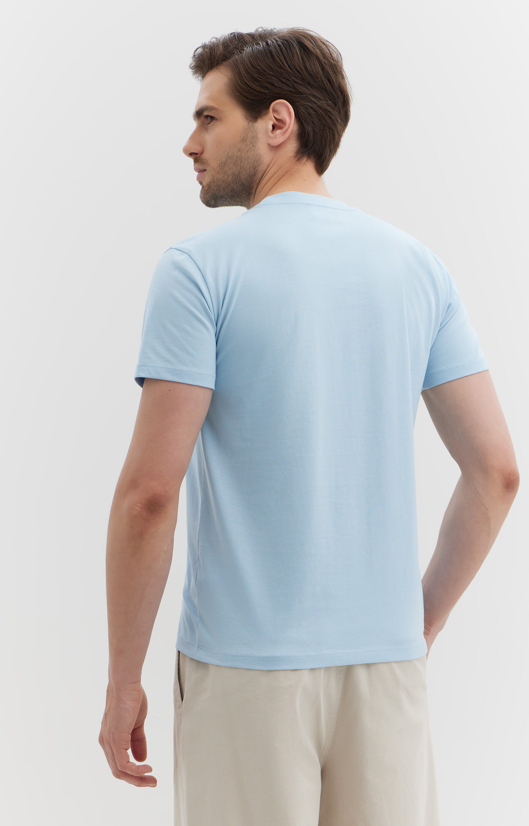 Jasnoniebieski t-shirt WELL | Wólczanka